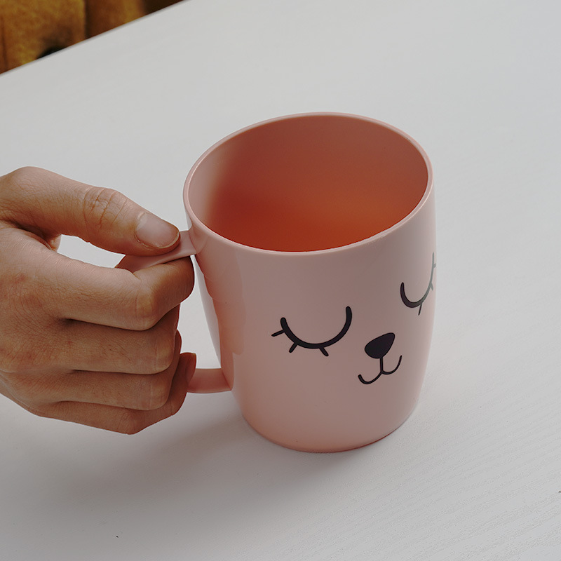 Cartoon Printing Plastic Wash Cup Household Bathroom Toilet Brush Cup ...