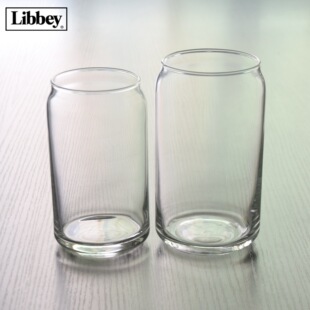 libbey利比玻璃杯奶昔果汁杯ktv西餐厅酒吧冰淇淋杯易拉罐饮料杯-阿里巴巴