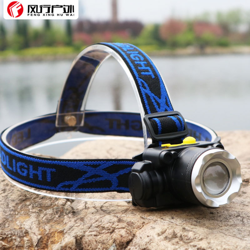 XPE strong light headlight LED charging headlight V53 headlight stall ...