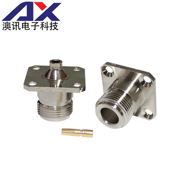 厂家直供N-KFB3 N型高频射频连接器 N母头带法兰防水连接器-阿里巴巴