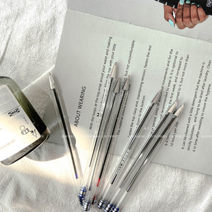 AA998透明套插圆珠笔 学生文具油性圆珠笔 1.0红蓝黑油墨LOGO-阿里巴巴