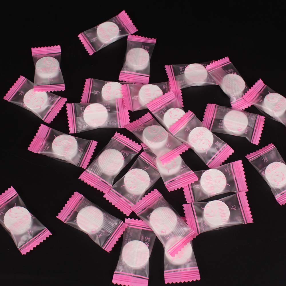 Disposable compressed towel independent packaging cleansing towel candy ...
