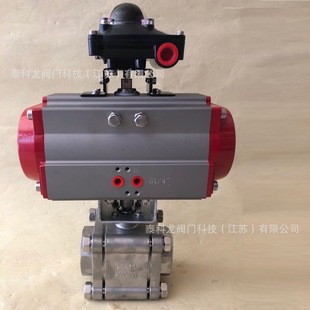 Q611F-40P/64P不锈钢304高压内螺纹气动球阀三片式丝扣口气开球阀-阿里巴巴