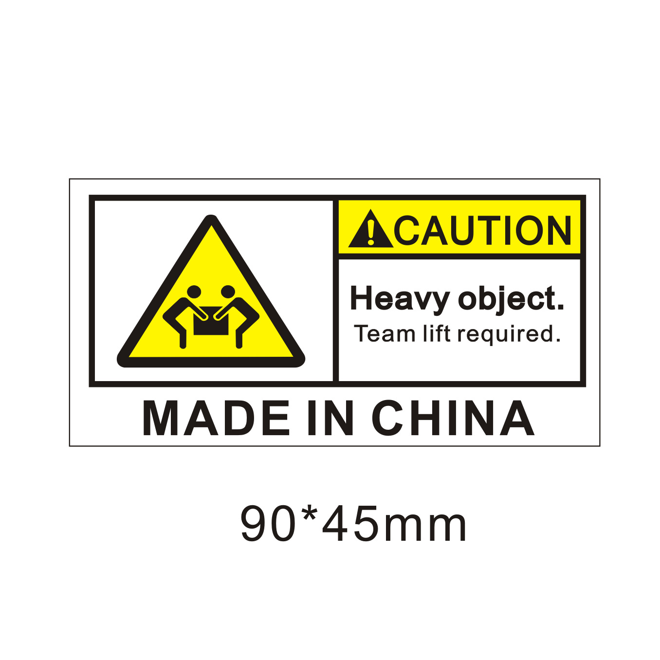 亚马逊FBA超重标签 警告标签 Team Lift标签 Heavy Package贴纸-阿里巴巴