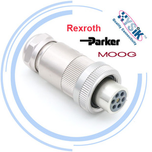 七芯比例阀机械设备航空插头 全金属7/8母插头连接器-阿里巴巴