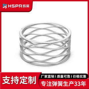 65Mn波纹弹簧 平端对顶波形弹簧 轴承单层波垫 多层波浪弹簧非标-阿里巴巴