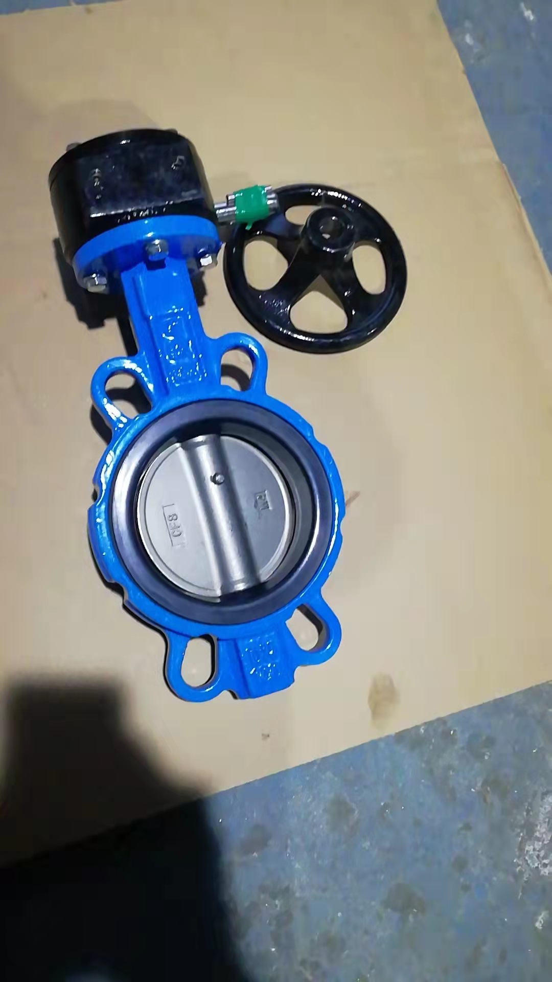 涡轮传动对夹蝶阀 蜗轮手动软密封衬胶蝶阀中线厂家河北D371J-16Q-阿里巴巴