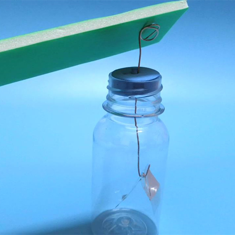 DIY self-made electrostatic electroscope electrometer friction charge ...