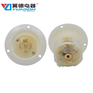 yuadon/翼德美标暗装工业插座 防水美式机柜插座YDA-L2120P-阿里巴巴