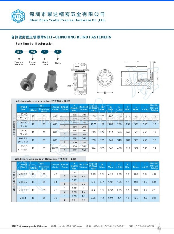 批发防水螺母柱BS-M4-1盲孔压铆螺母密封防水螺母不锈钢封闭螺柱-阿里巴巴