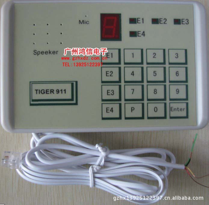 厂家批发防盗电话报警设备 TIGER 911 电话防盗报警器 - 通信批发网