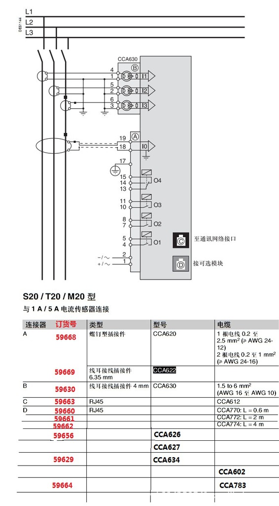 原装现货 CCA783 综合保护PC连接电缆 PC通讯调试线 串口/RS232-阿里巴巴