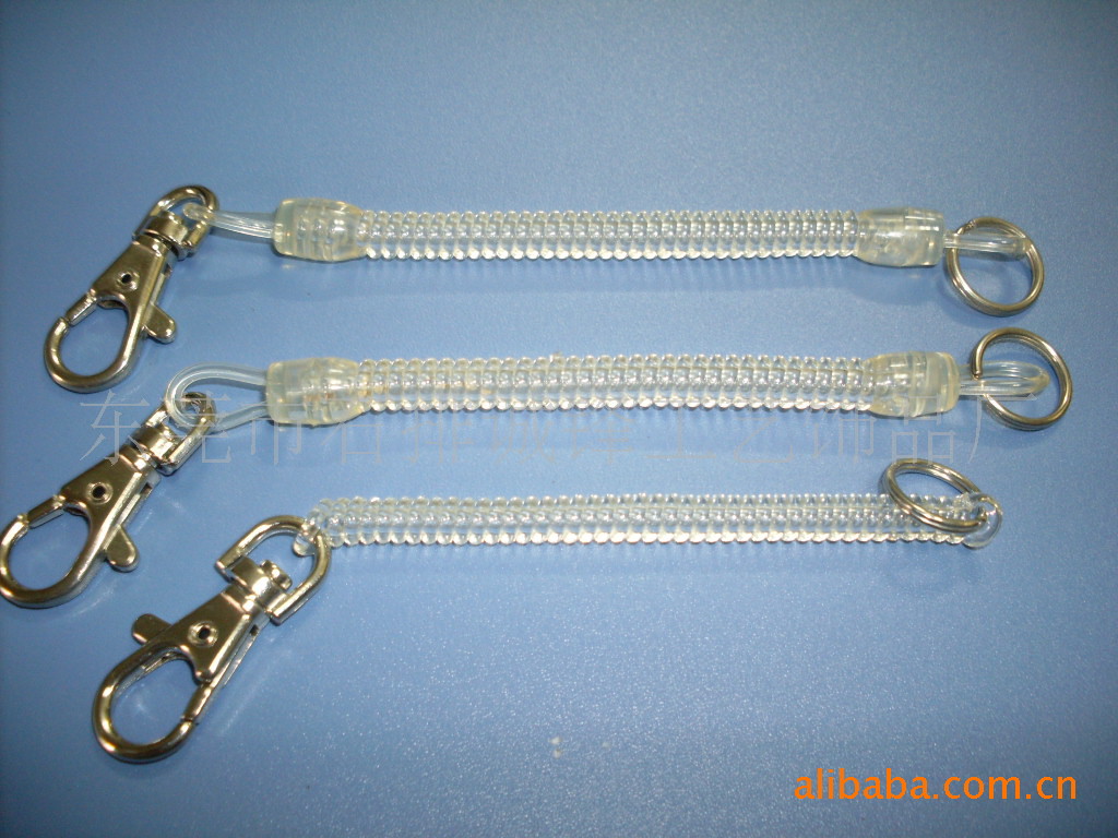 带扣黑色塑料弹簧绳手机失手绳伸缩绳-阿里巴巴