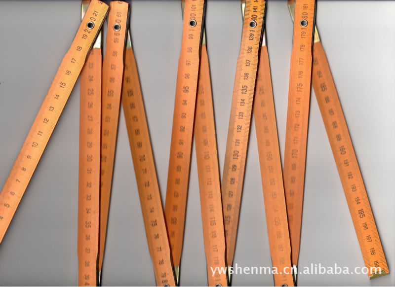 折尺厂家 木折尺2m 双色 供应各类折叠尺 量具-阿里巴巴
