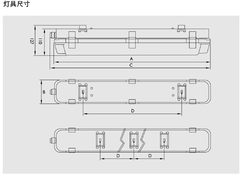 飞利浦三防灯TCW097-236 防水/防尘/防腐蚀灯具 TCW097-236-阿里巴巴