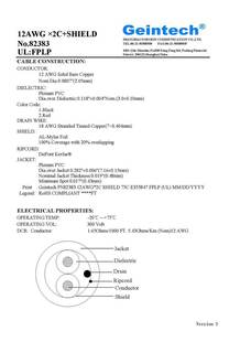 美国UL电缆 CMP CL2P FPLP 16AWG 2C 22AWG 2C-阿里巴巴
