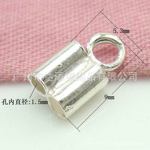 XD DIY项链绳配件 925银孖管套 925银配件 925银diy管套 厂家直销 - 通用部件批发网