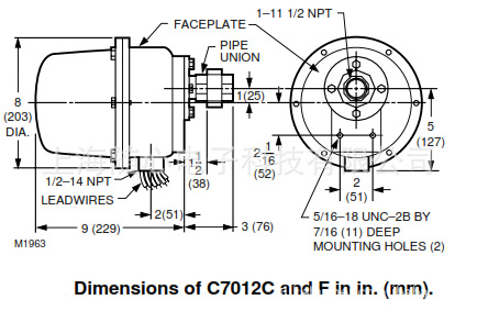 C7012C1042|美国Honeywell|紫外线|火焰探测器|感光探头|防爆-阿里巴巴