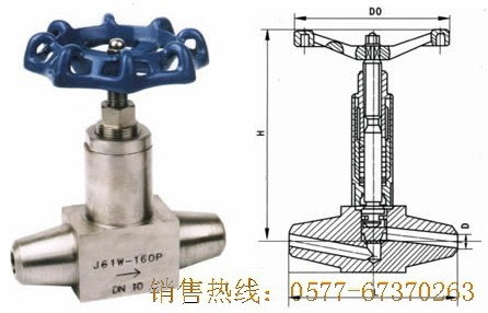 J61Y/W不锈钢焊接截止阀 针型阀 对焊高压针型阀-阿里巴巴