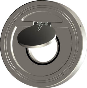 圆片不锈钢止回阀 H74X-DN65 - 阀批发网