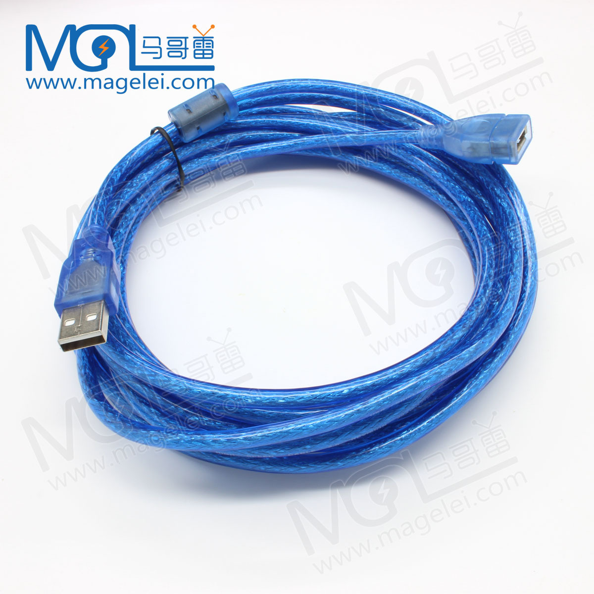 USB2.0公对母延长线 AM/AF数据线 全铜 带磁环 usb延长线 1.5m-阿里巴巴