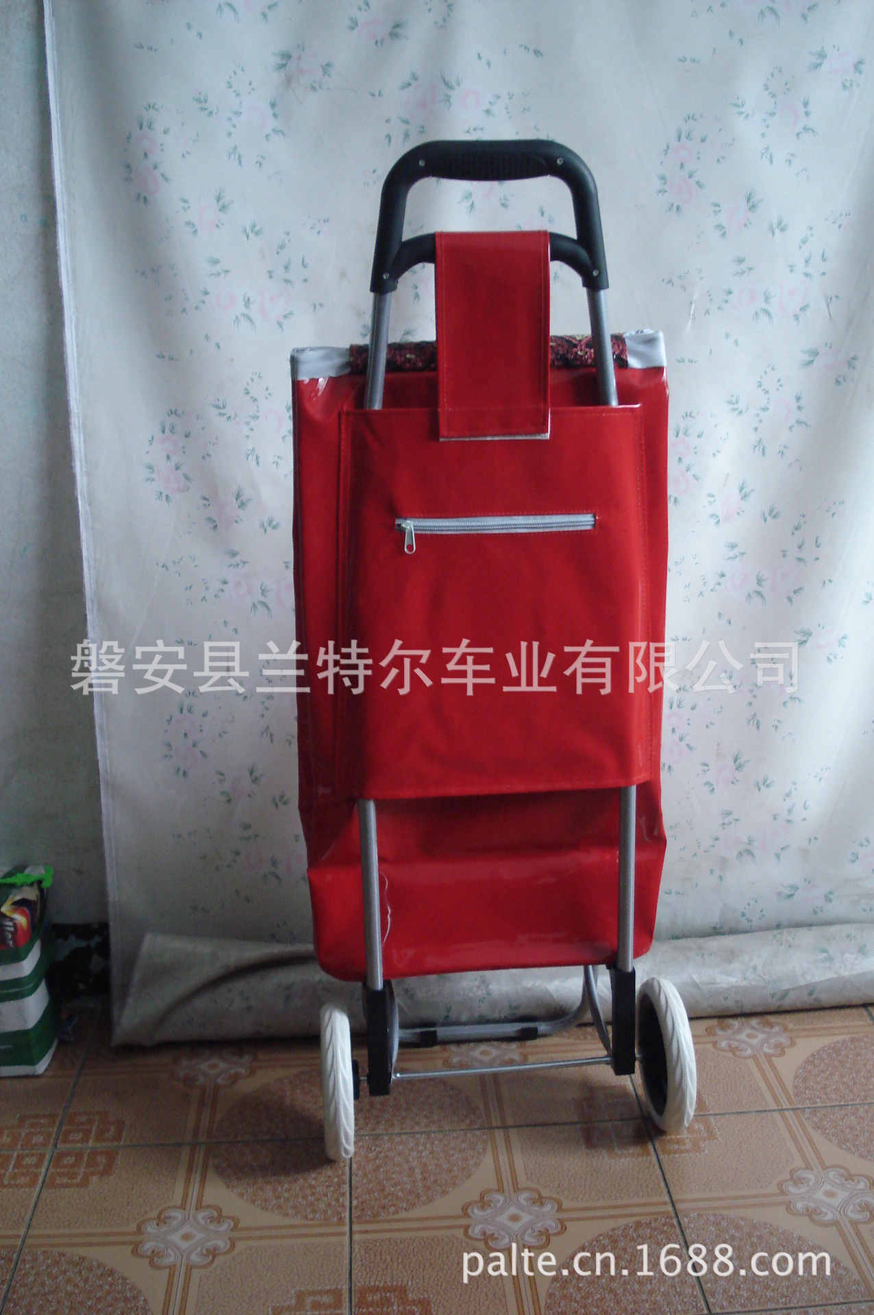 供应时尚绗缝购物车、法式购物袋、PVC购物车、超市购物车、拉杆-阿里巴巴