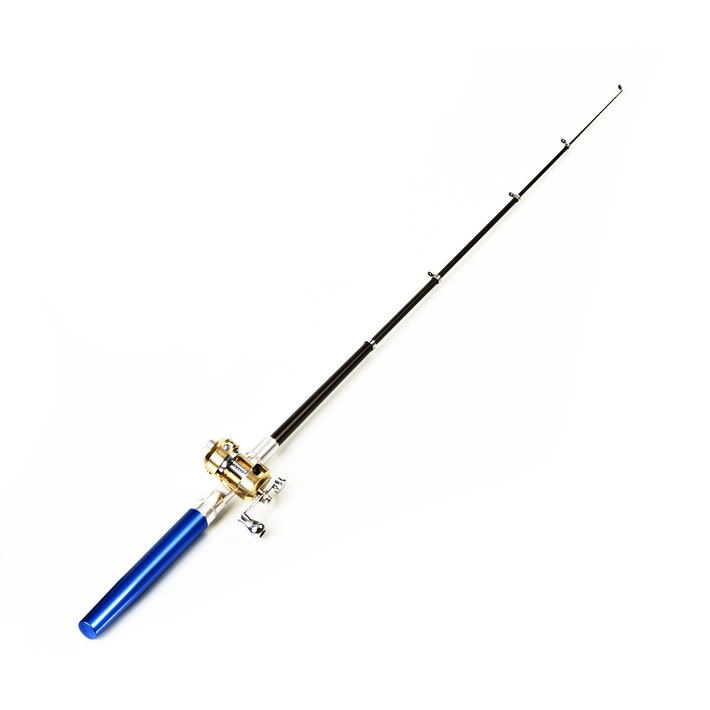2021 The Sea Fishing Rod With A Pen Rod Drum Wheel Portable Small Sea ...
