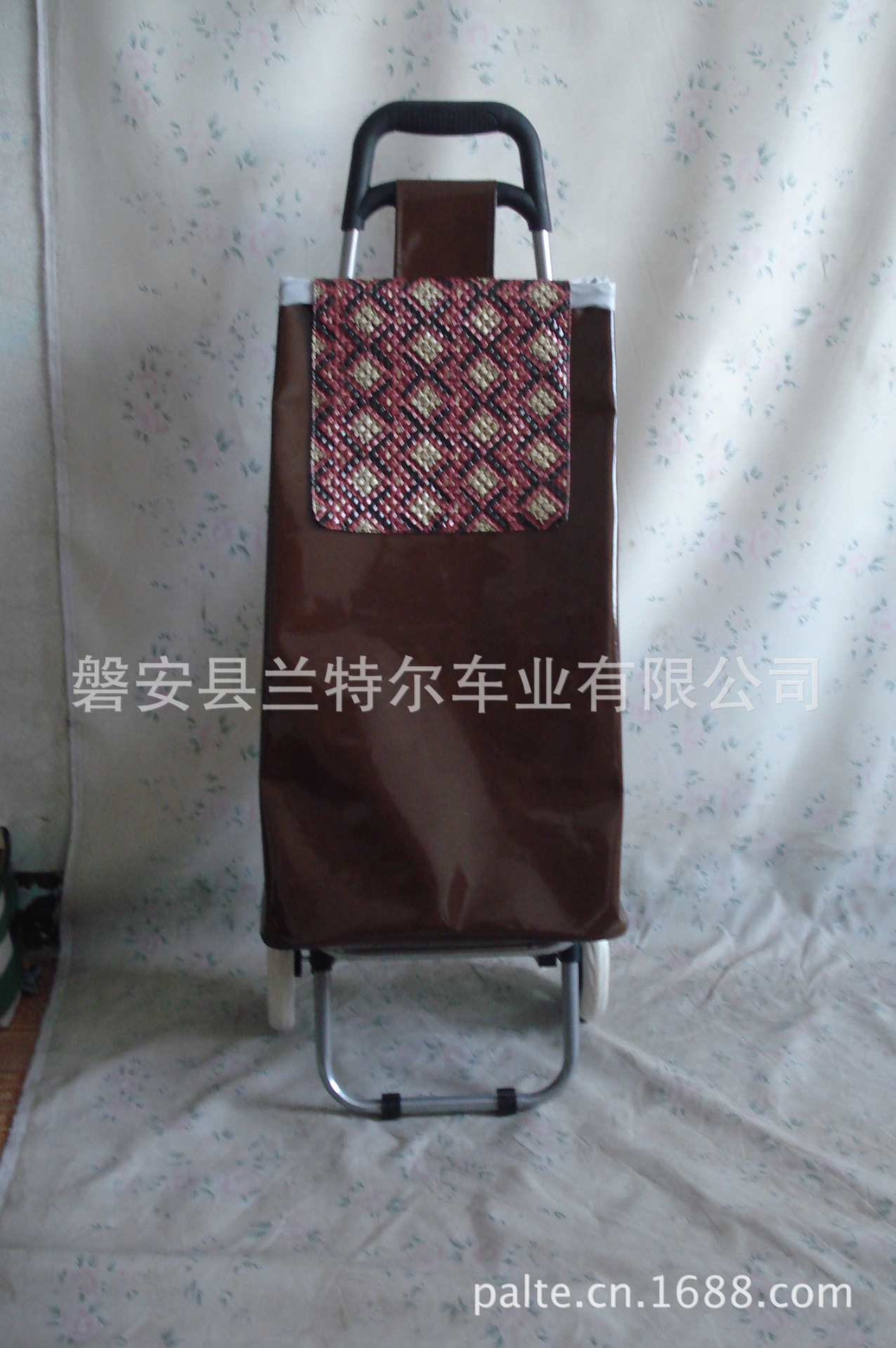 供应时尚绗缝购物车、法式购物袋、PVC购物车、超市购物车、拉杆-阿里巴巴