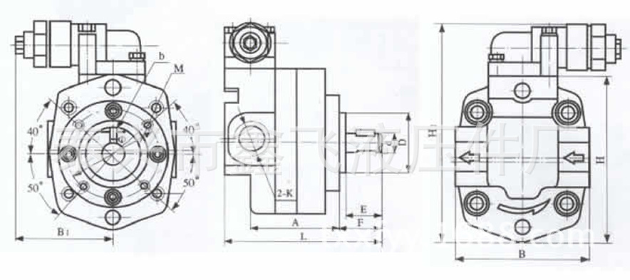 BB-B16/BB-B20/BB-B25 B32 B16N B20N B25N B32N摆线齿轮油泵F R-阿里巴巴