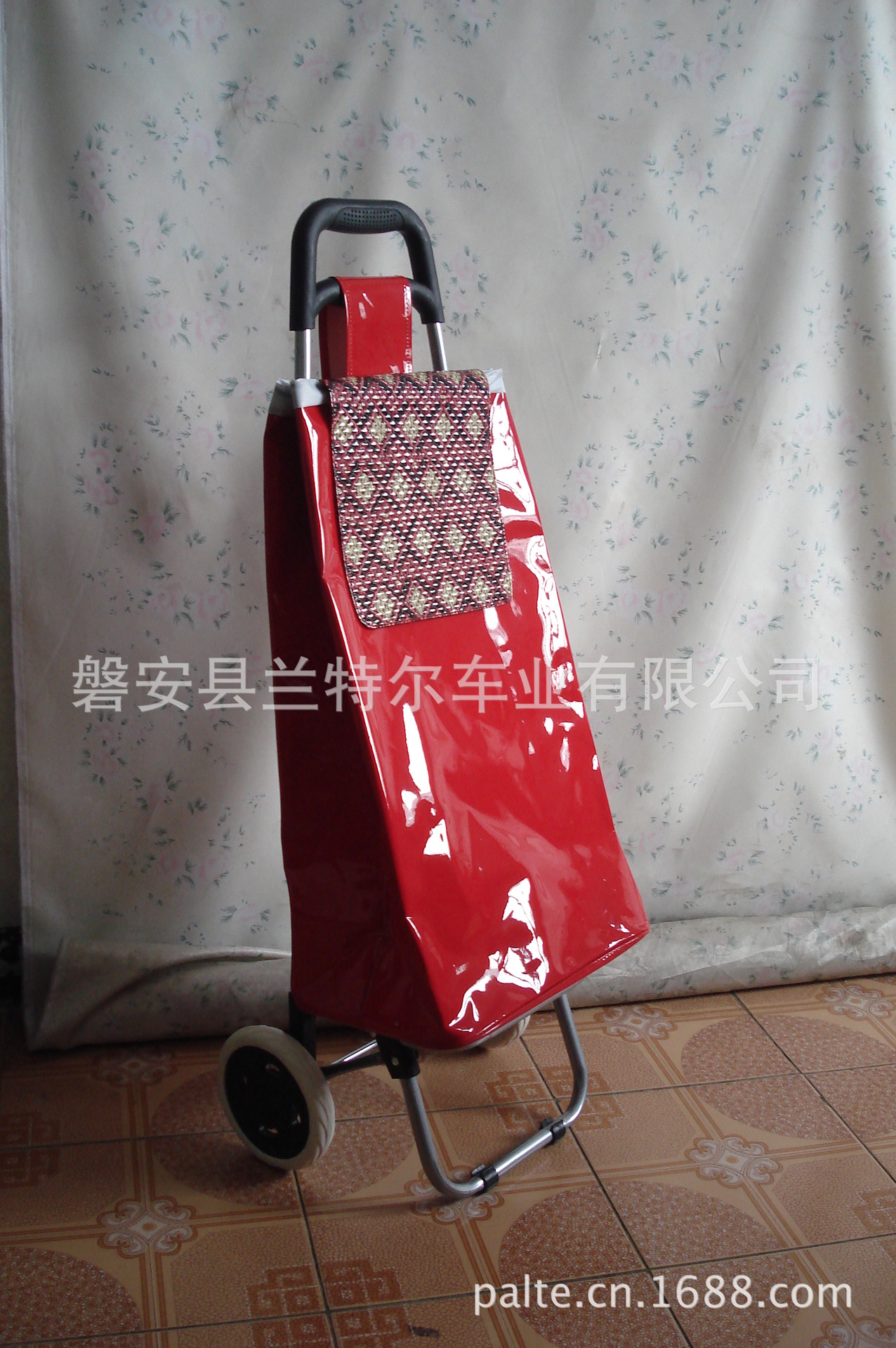 供应时尚绗缝购物车、法式购物袋、PVC购物车、超市购物车、拉杆-阿里巴巴