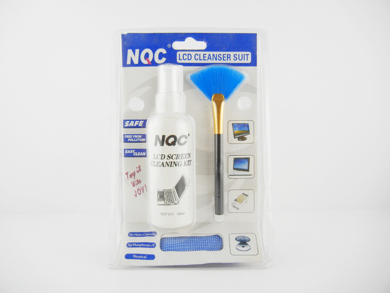 NQC 电脑CD/DVD光盘清洁套装清洗剂刷液器擦碟片工具 清洁套装-阿里巴巴