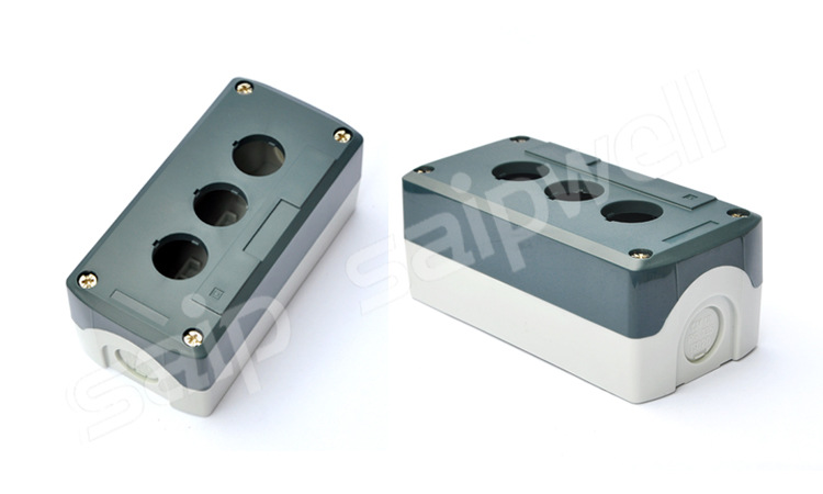 saipwell品牌 防水按钮盒 3孔塑料防水按钮盒SBX03 按钮操作控制-阿里巴巴