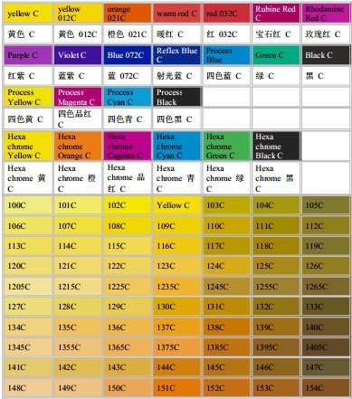 PANTONE潘通彩通色号对色表 配色表TCX CUM RAL金属色皮肤色色表-阿里巴巴