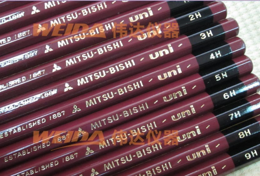 日本三菱硬度测试铅笔 Uni英文版1887符合国标6739硬度铅笔日文版-阿里巴巴
