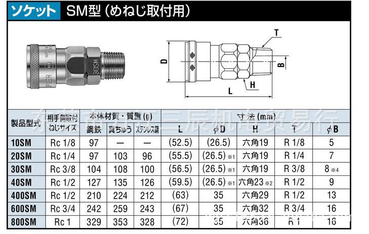 NITTO 日东快速接头钢制30SM SSSG气动工具接头3/8气动铁镀铬常温-阿里巴巴