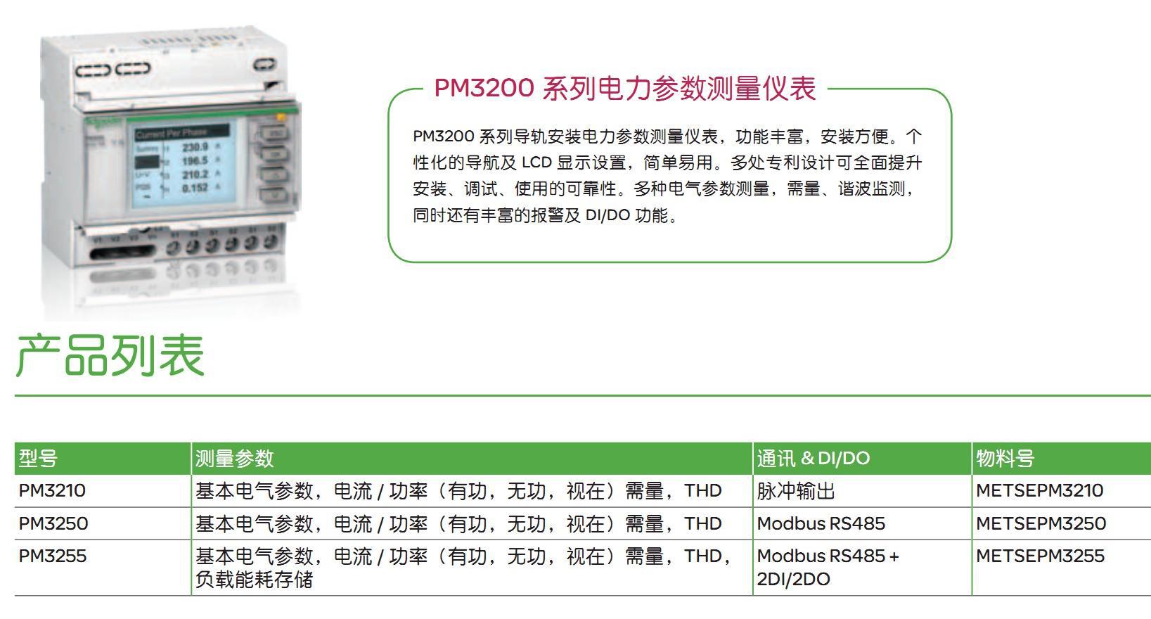 原装 METSEPM3210/METSEPM3250/METSEPM3255 电能仪表-阿里巴巴