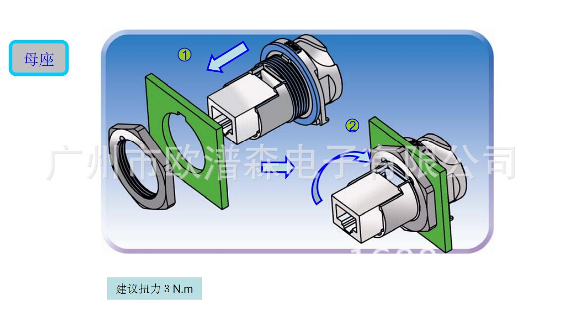 UBIDE替代威浦RJ45F71网线头RJ45F6以太网防水连接器RJ45F71RA-阿里巴巴