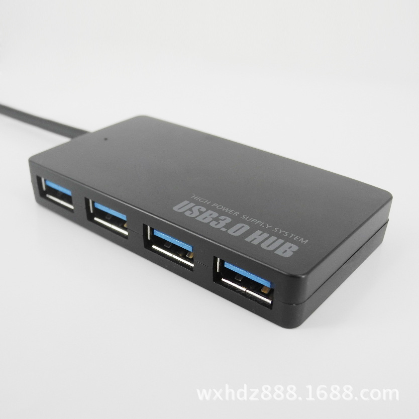 工厂批发USB3.0 HUB集线器 高速分线器 一拖四usb分线器usb hub - 数码批发网