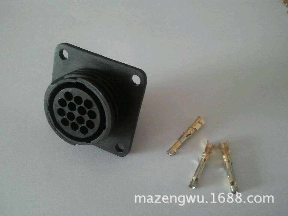 TE AMP泰科安普 14针206044-1 43-1连接器 沙福焊机插头RX-NP14-阿里巴巴