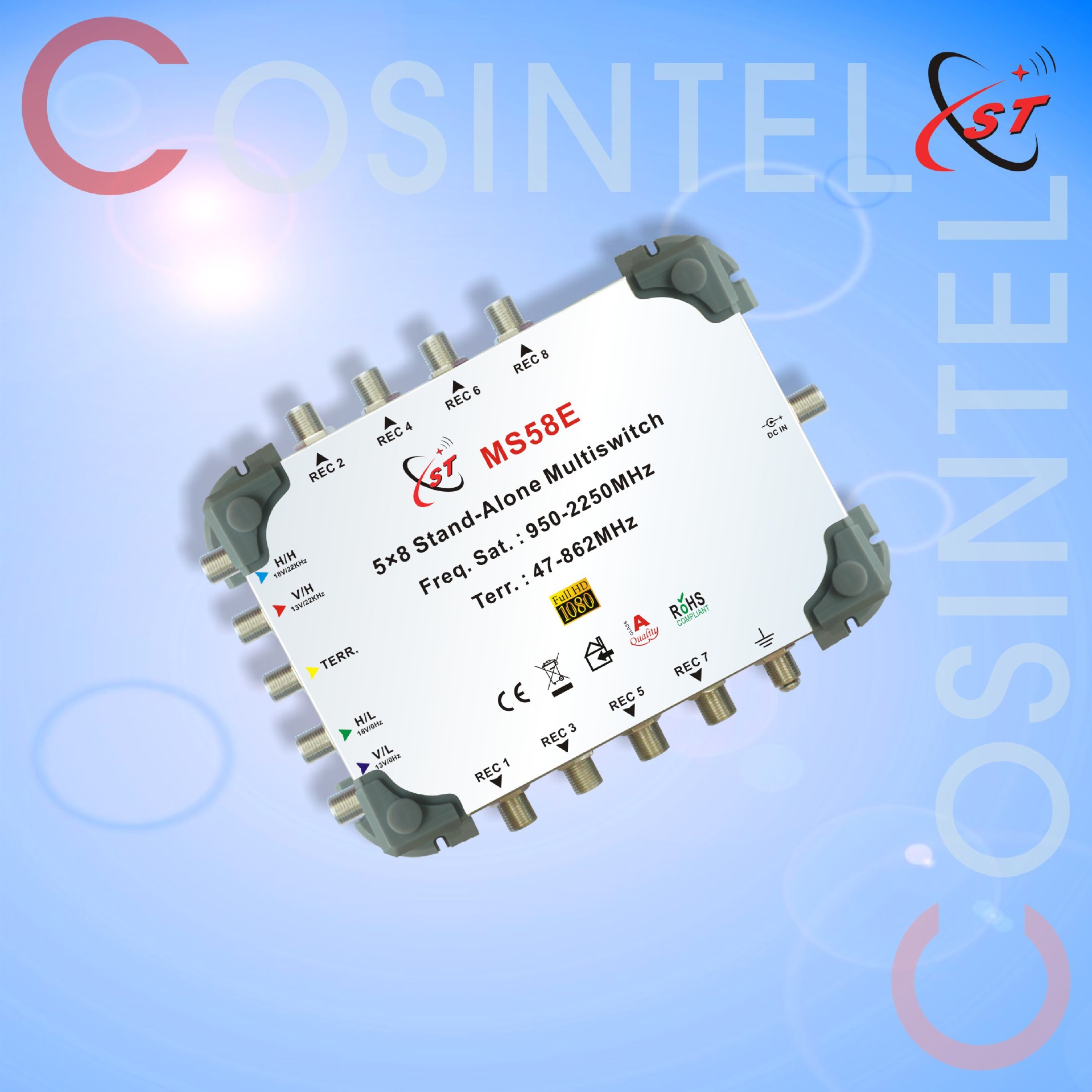 MS58E多路开关，卫星开关，5进8出绩联、终端-阿里巴巴