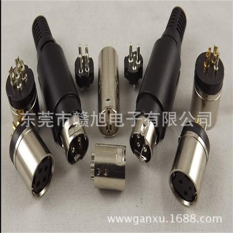 供应电子连接器POWER DIN 4P公4粗两粗一细八件套组装式连接器-阿里巴巴