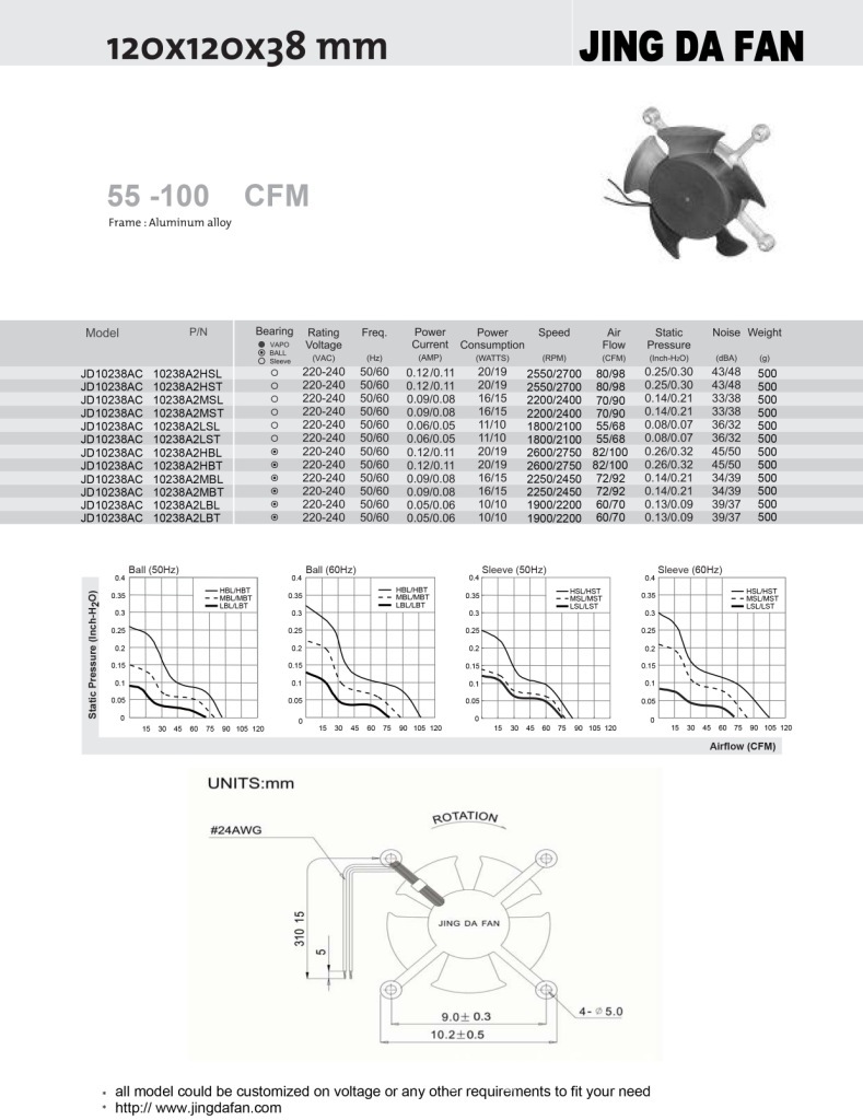京达10238 JD12038AC十字架滚珠散热风扇-阿里巴巴