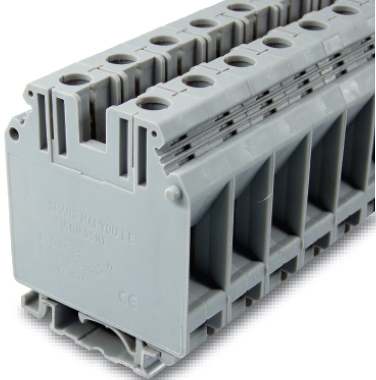 UK-35N欧式接线端子排灰色系列卡导轨式螺钉压线式接线端子-阿里巴巴
