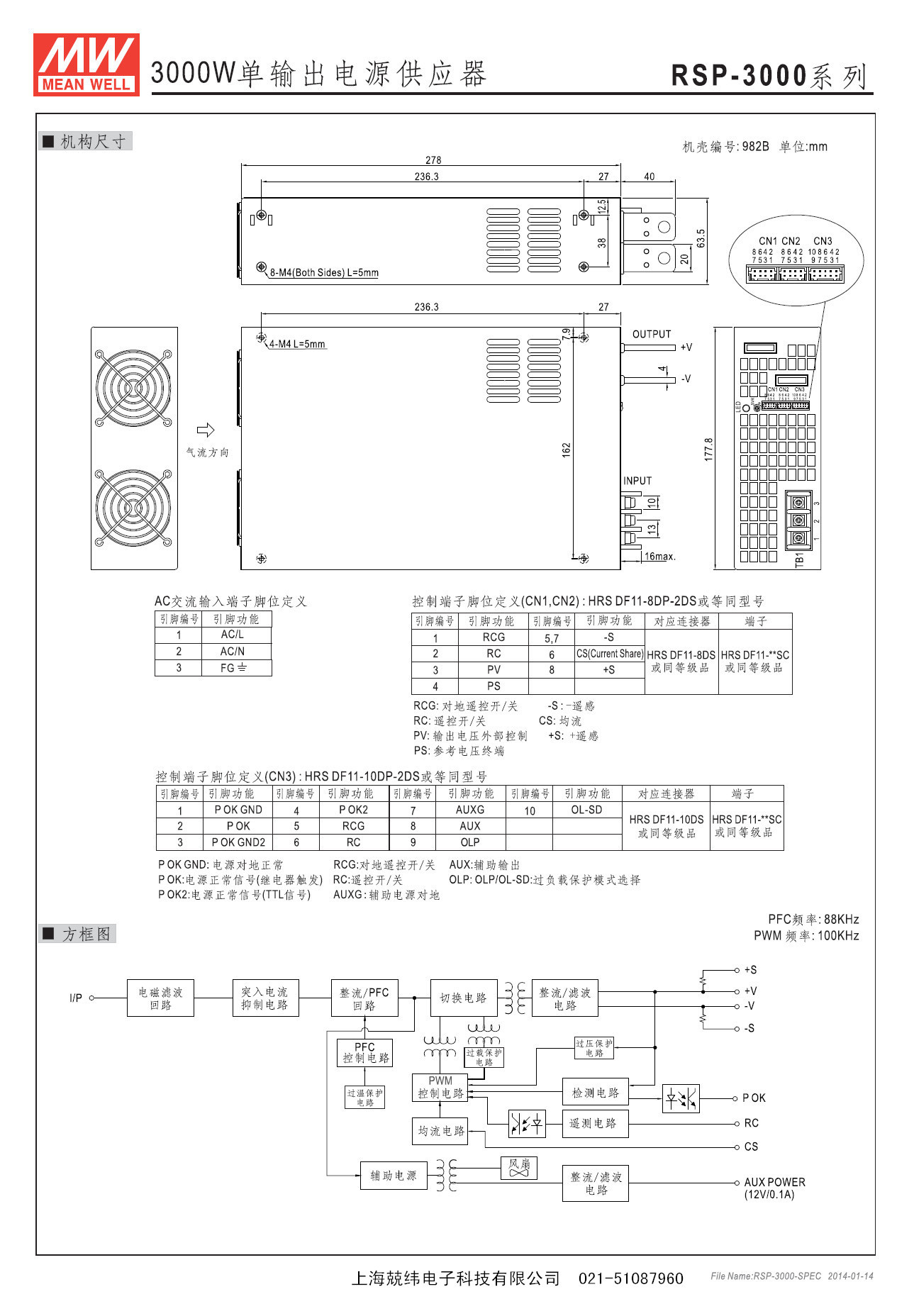 明纬大功率可并联变压器超薄开关电源RSP-3000-24V工业机械化电源-阿里巴巴
