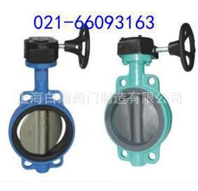 白湖牌D371J-10全衬胶手动蝶阀 衬胶阀门 耐酸碱对夹式衬胶蝶阀-阿里巴巴