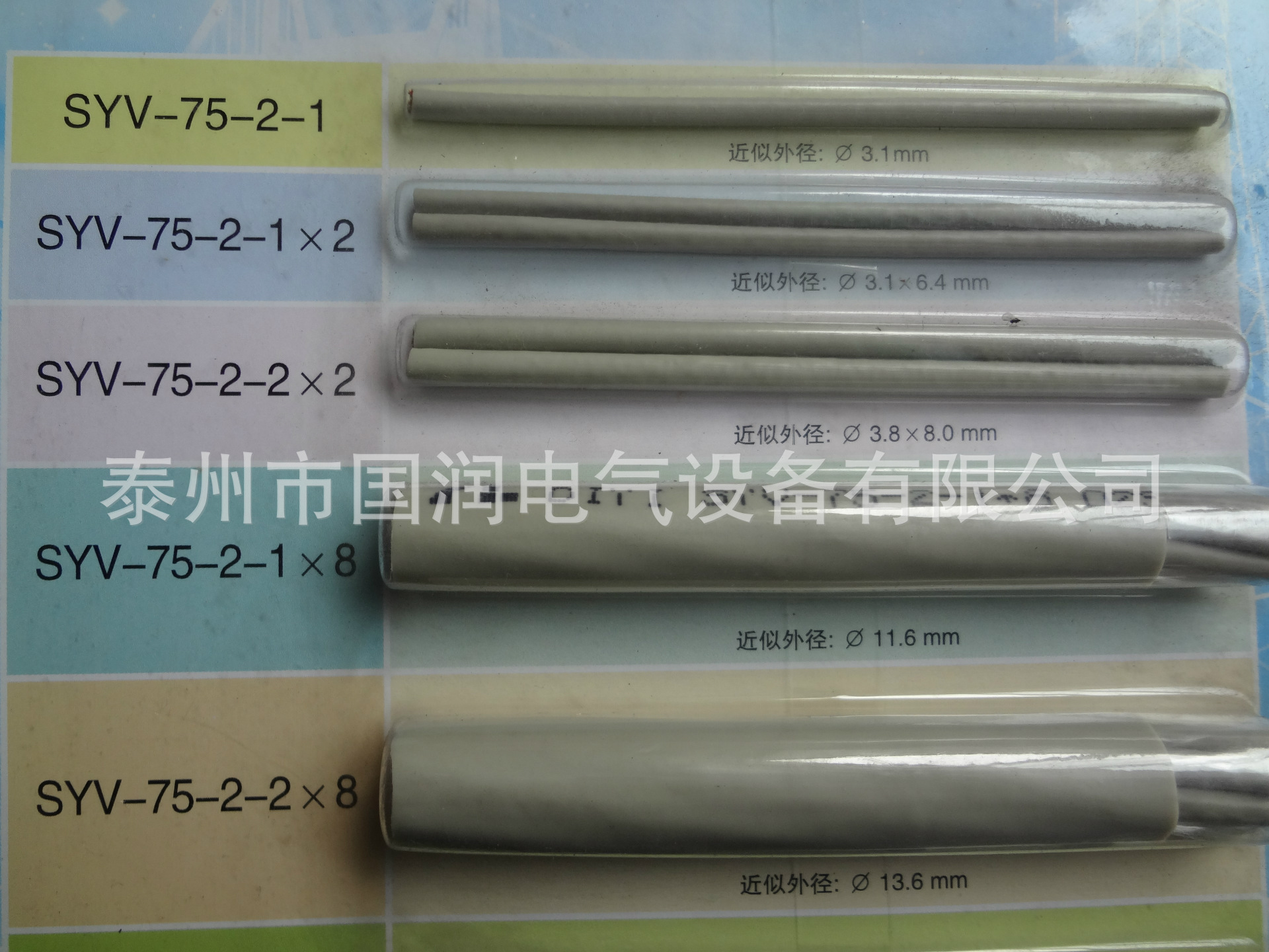 厂家批发射频同轴电缆多芯同轴电缆SYV-75-2-1×8规格现货供应-阿里巴巴