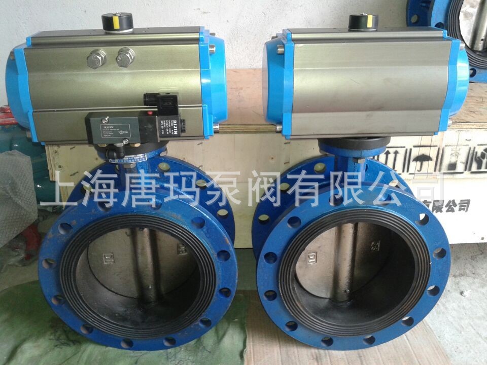 D641X-10P DN300全不锈钢法兰式气动蝶阀，不锈钢气动法兰蝶阀-阿里巴巴