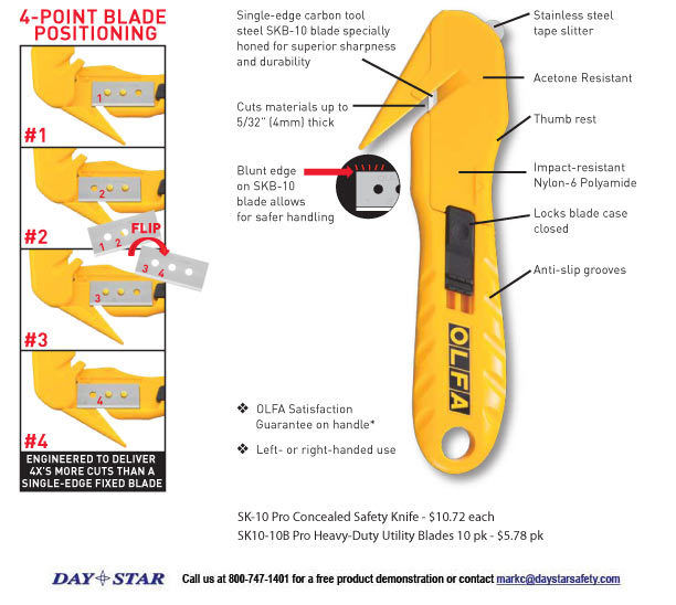 批发供应 OLFA欧发SK-10 专业级开箱刀 安全刀 拆箱刀-阿里巴巴