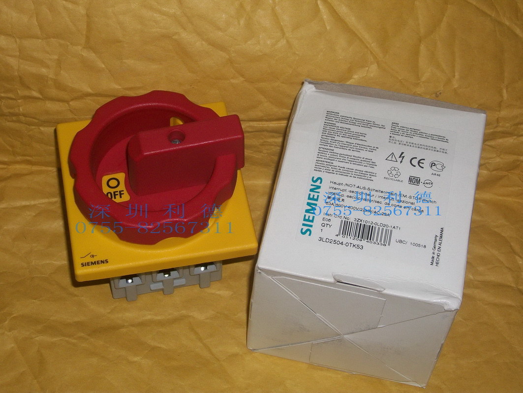 3LD2504-OTK53 SIEMENS 主控开关 63A 3ld2504-0tk53-阿里巴巴