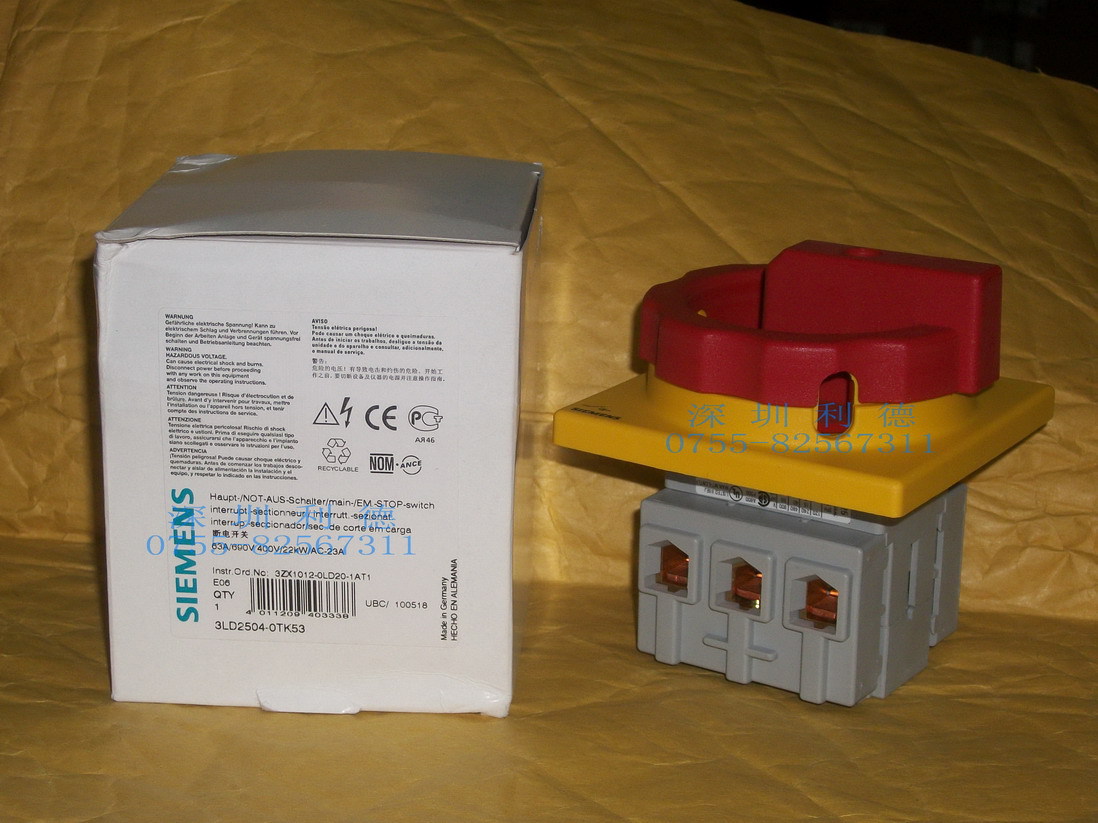 3LD2504-OTK53 SIEMENS 主控开关 63A 3ld2504-0tk53-阿里巴巴